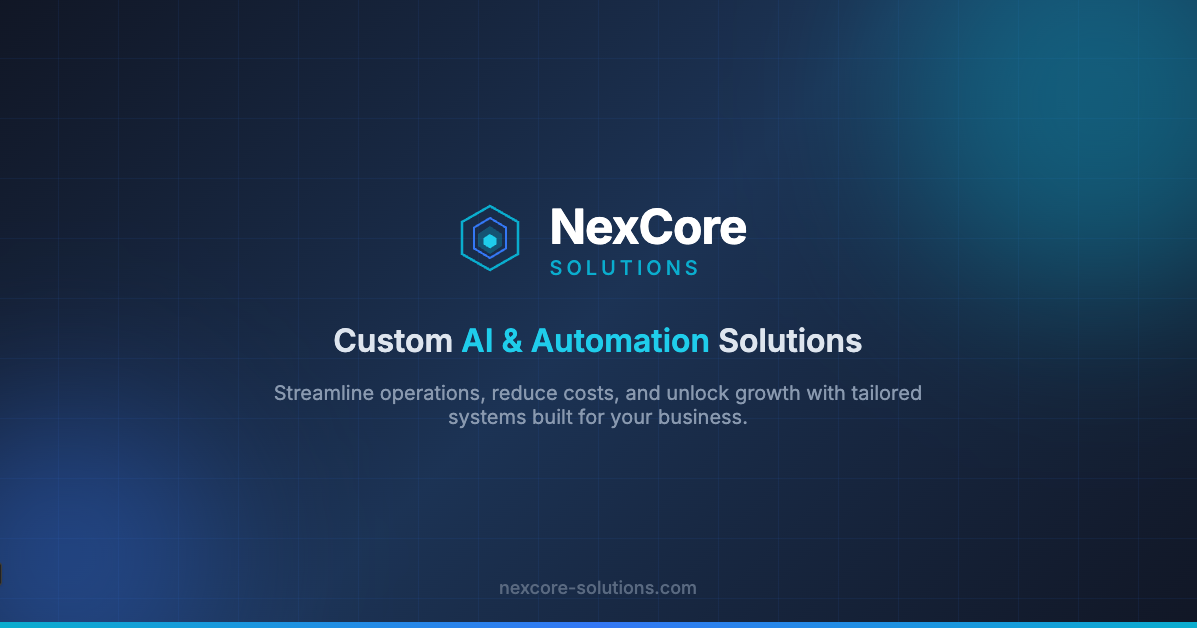 Nexcore Solutions | AI & Automation Consulting